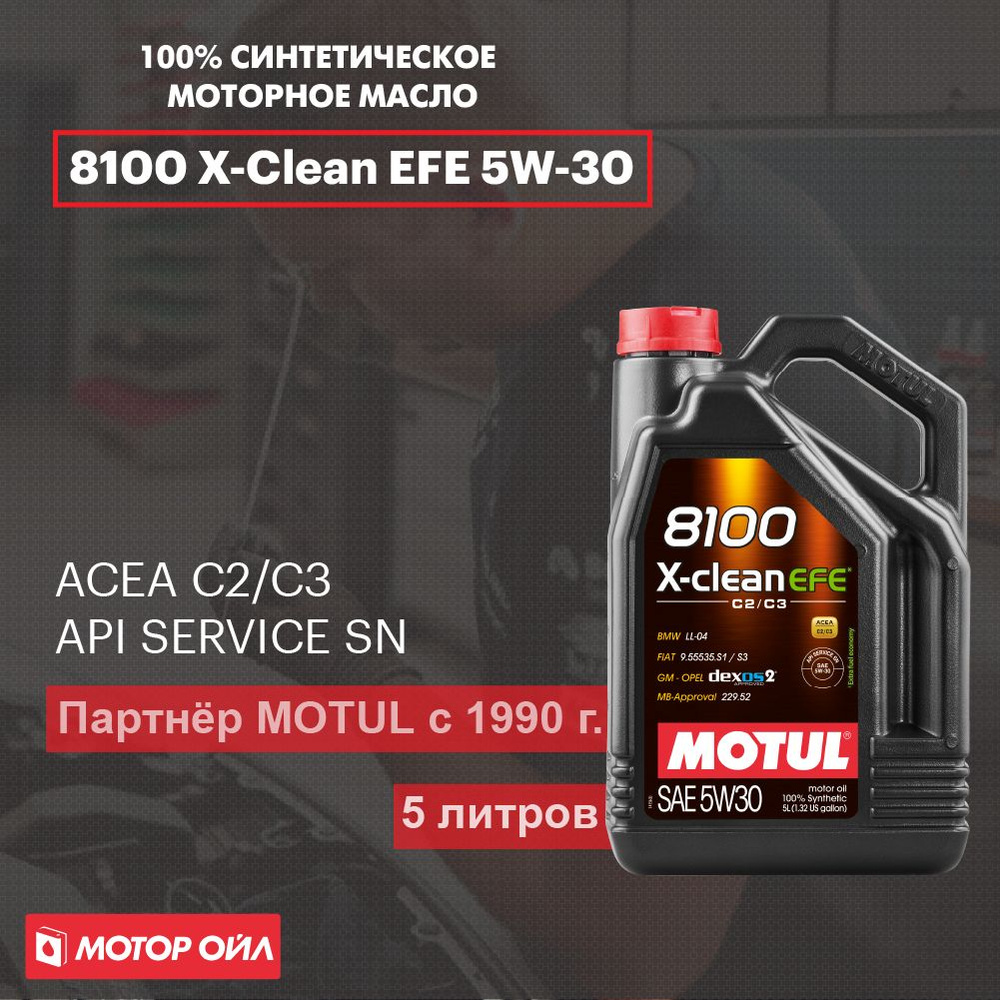 Масло моторное MOTUL 5W-30 Синтетическое - купить в интернет-магазине ...
