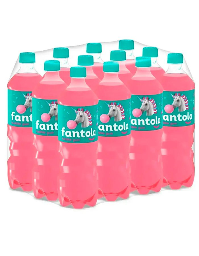 Газтрованный напиток Fantola Bubble Gum (Фантола) ПЭТ 0,5л х12шт ...