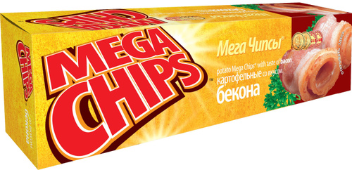Мегачипсы Mega Chips со вкусом Бекон, 6 штук по 100 г - купить с доставкой по выгодным ценам в ...