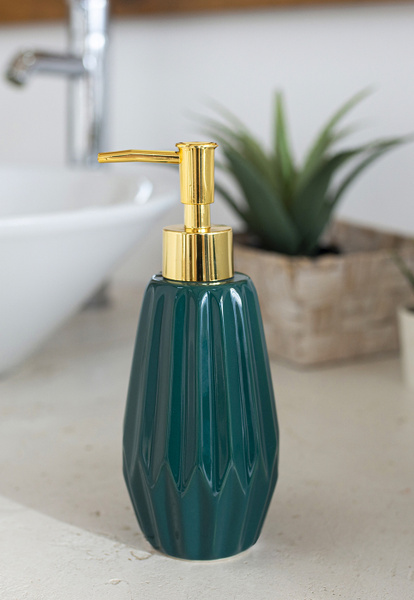 PROFFI HOME Дозатор для жидкого мыла, механический, 300мл, "Emerald" купить c доставкой на OZON ...