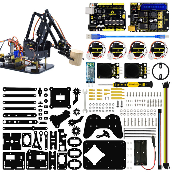 Keyestudio 4DOF Robot Arm Kit для Arduino DIY Robot STEM программирования купить на OZON по ...