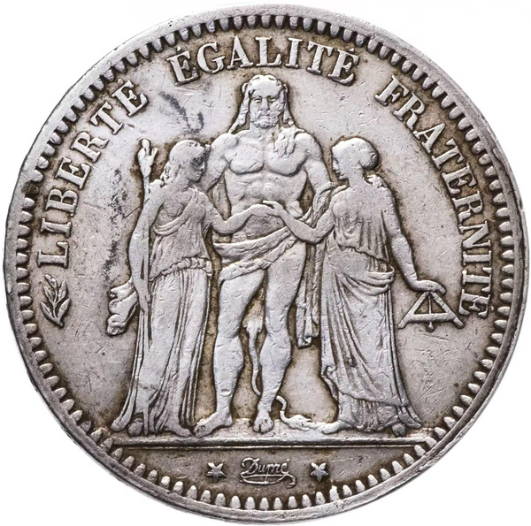 Франция 5 франков 1870-1878 гг., серебряная монета "Геркулес" купить на OZON по низкой цене ...