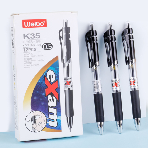 Weibo Набор ручек, толщина линии: 0.5 мм, цвет: Черный, 12 шт. купить ...