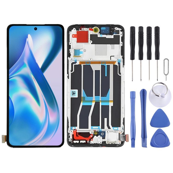 Для LCD -экрана OnePlus Ace PGKM10 Digitizer Full Assembly с рамой ...
