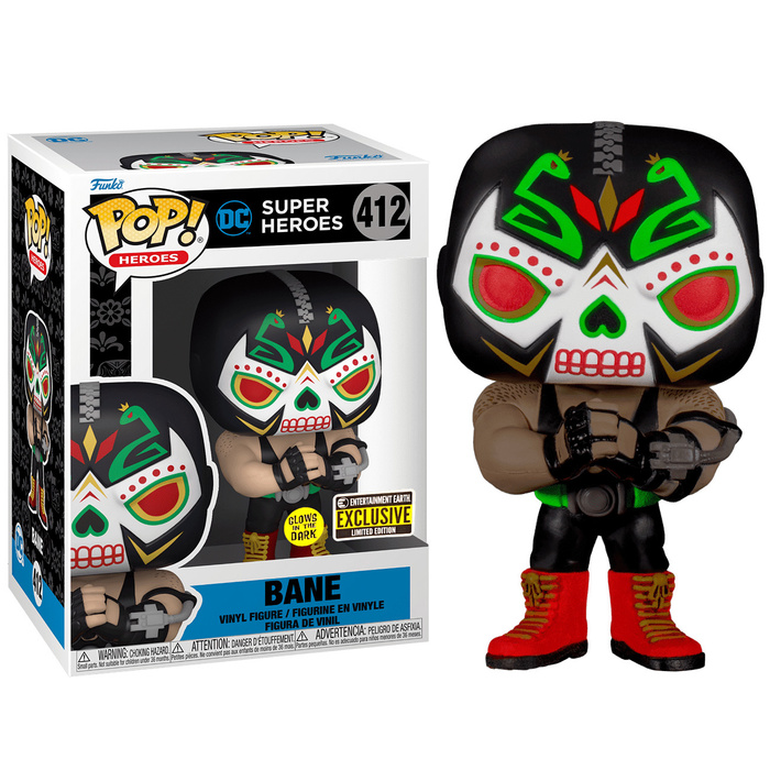 Фигурка Funko POP Bane Dia de los Muertos GitD со стикером (Эксклюзив ...
