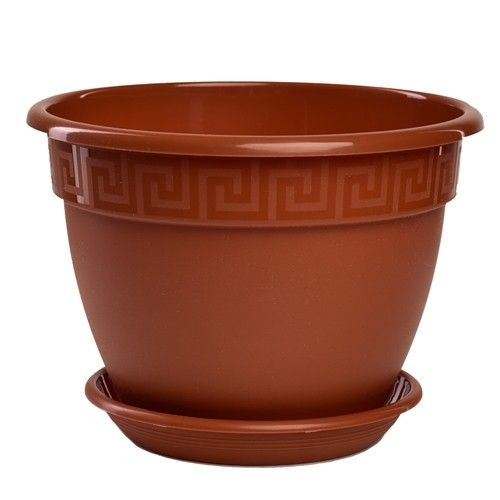Горшок для цветка Антик d32, h23 / 10 л / терракотовый с поддоном ...