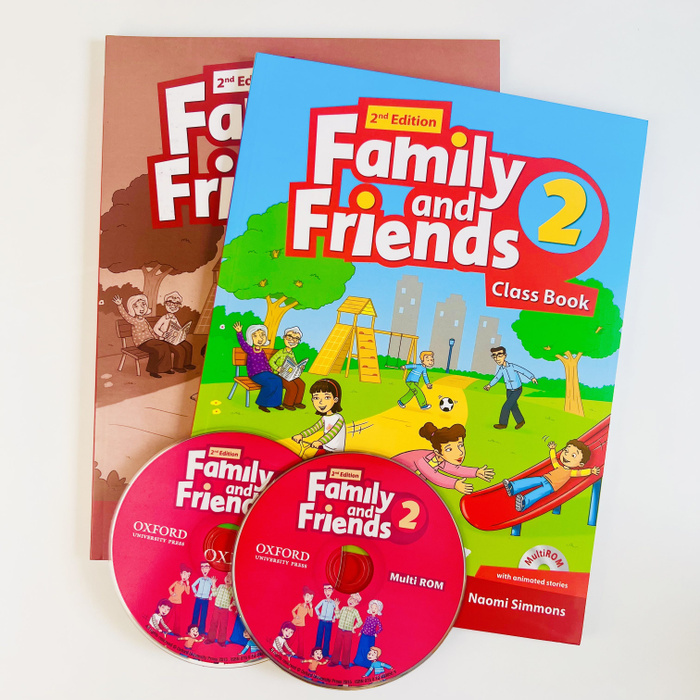 Family and Friends 2.ПОЛНЫЙ КОМПЛЕКТ: Учебник + Рабочая Тетрадь + CD ...