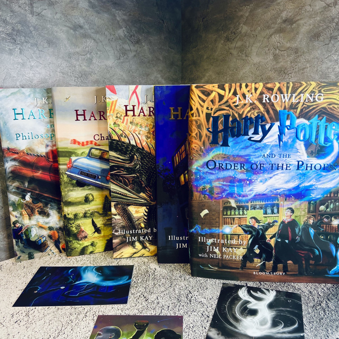 Harry Potter illustrated by Jim Kay, Bloomsbury 5 books set, набор из ...