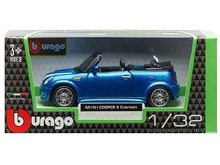 Машинка Bburago Mini Cooper S Cabriolet, арт.43041 - купить с доставкой ...