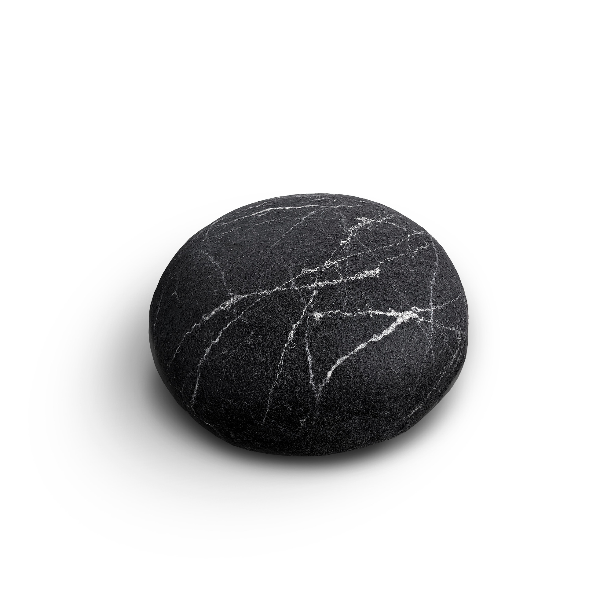 Пуф KATSU model_black marble, Шерсть, 80х60х35 см купить c доставкой на ...
