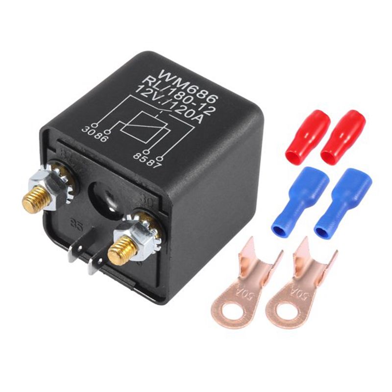 WM686 DC 12V реле 12V 120A пиковая нагрузка для автомобиля с клеммой ...