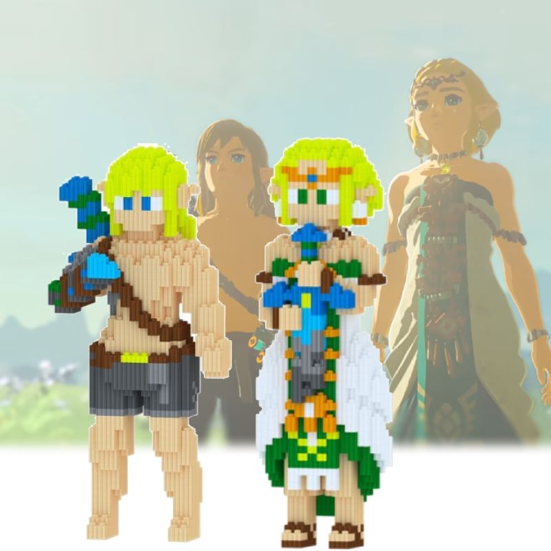 Конструктор кубикик Линк (Link) и Принцесса Зельда (Princess Zelda) из ...