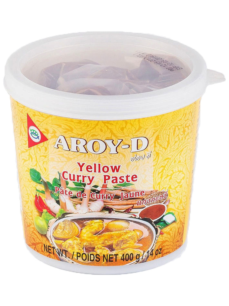 Паста карри желтая Aroy-D в банке, 400 г - купить с доставкой по ...
