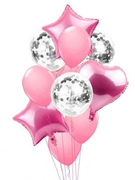 Набор букет / фонтан из фольгированных, латексных, воздушных шаров с ...