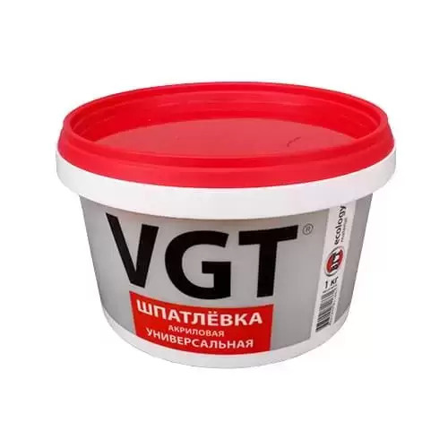 Шпатлевка универсальная VGT акриловая, 1 кг купить по низкой цене с ...