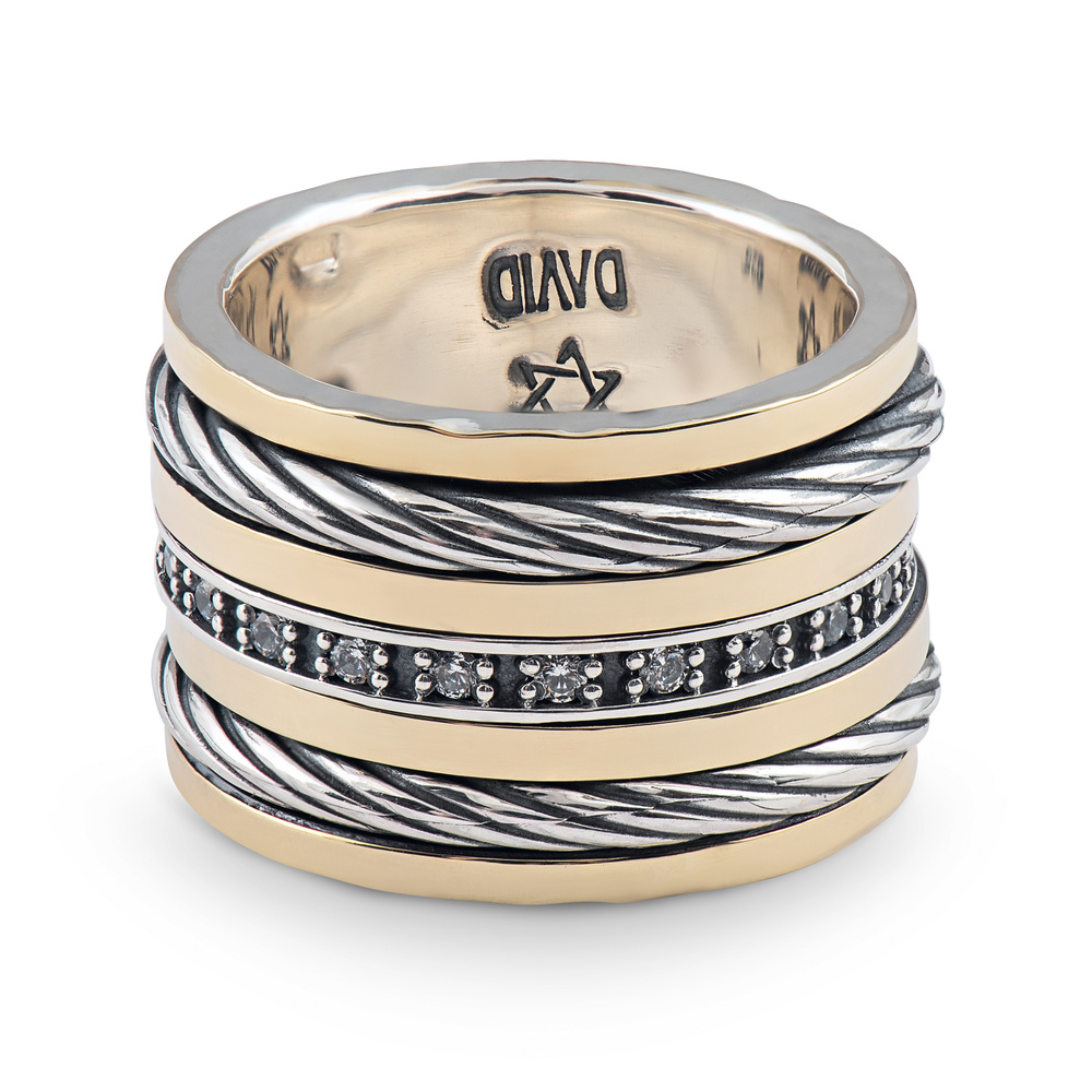 DAVID Кольцо Серебро 925 пробы купить на OZON по низкой цене (294521763)