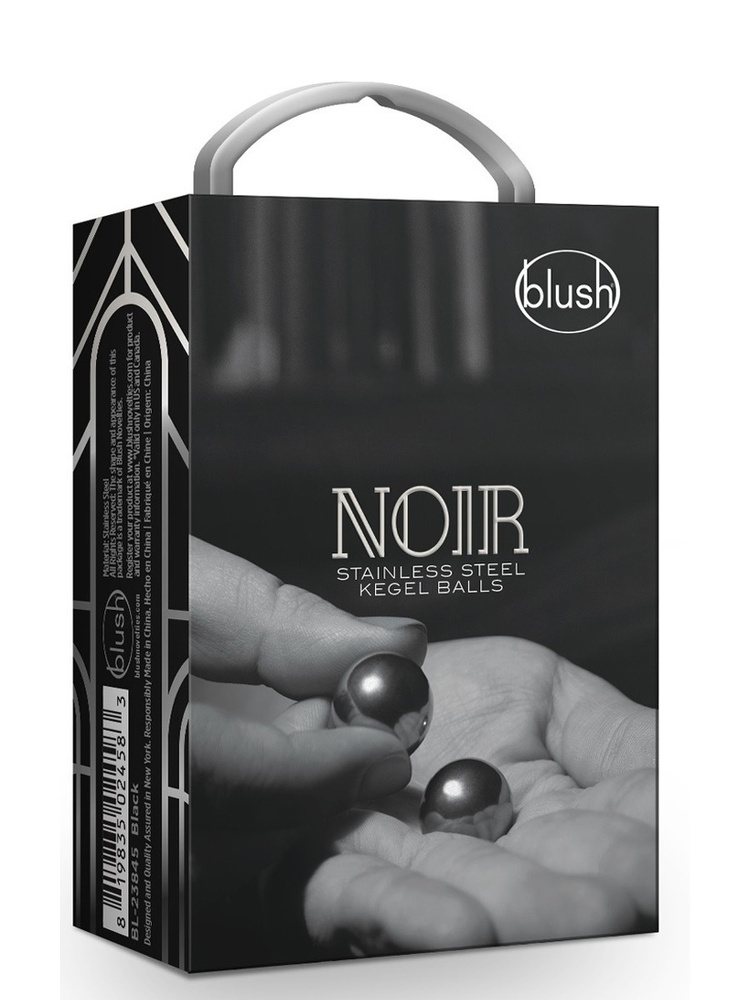 Blush Novelties Вагинальные шарики Noir Stainless Steel Kegel Balls серебристый 20 мм купить