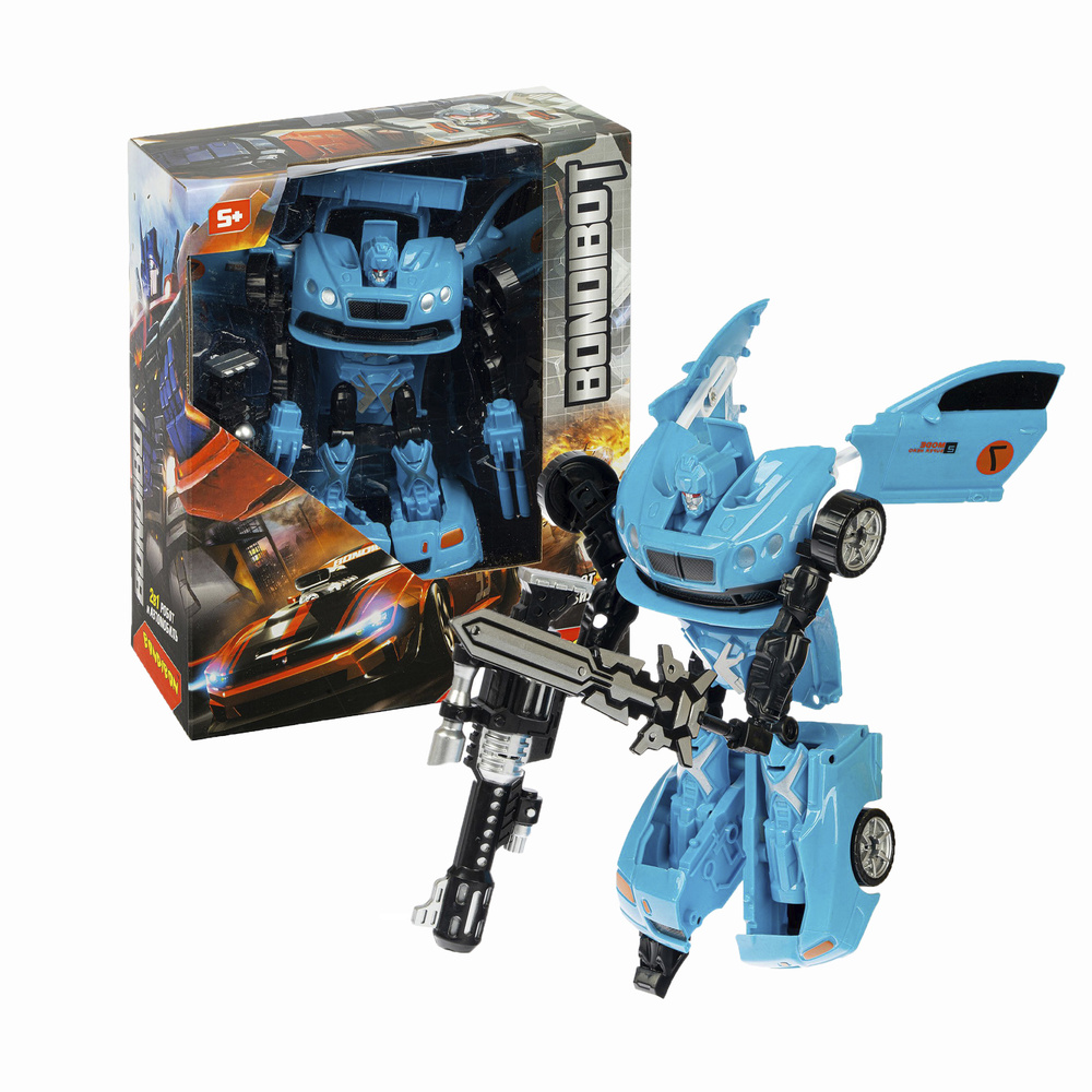 Трансформер 2в1 BONDIBOT робот спортивная машинка Bondibon игрушка ...