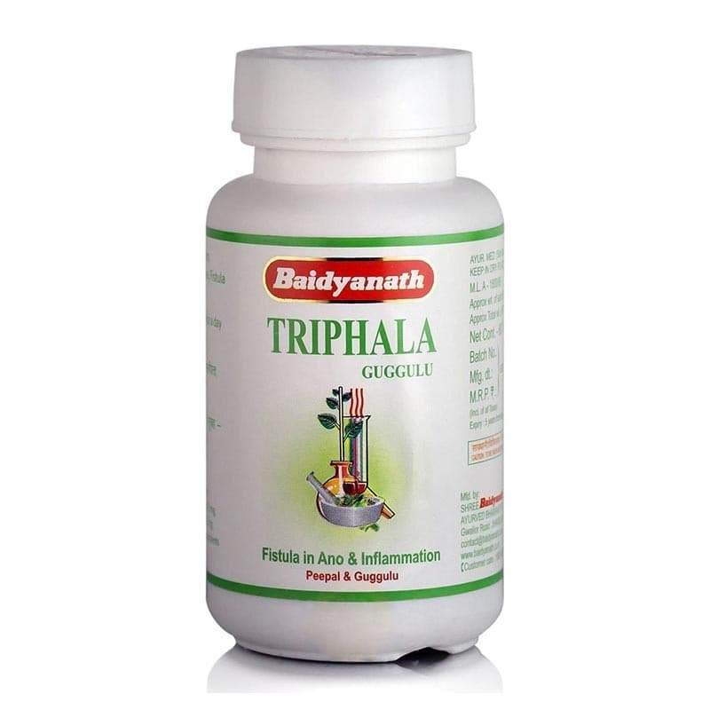 Трифала Гуггул (Triphala Guggulu) для восстановления организма 80 ...