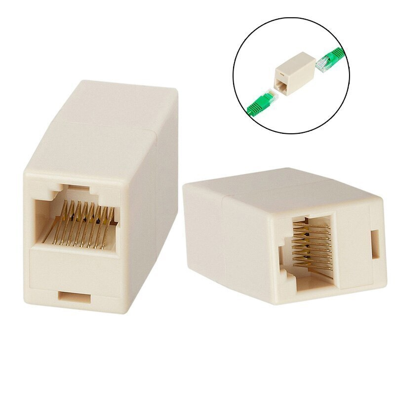 Переходник для интернет кабеля RJ45-RJ45 проходной соединительный ...