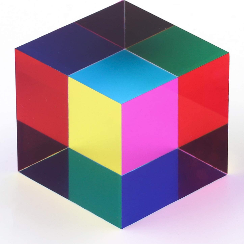 ZhuoChiMall CMY MIXING Color Cube, 50 мм красочный акриловый Cmycube ...