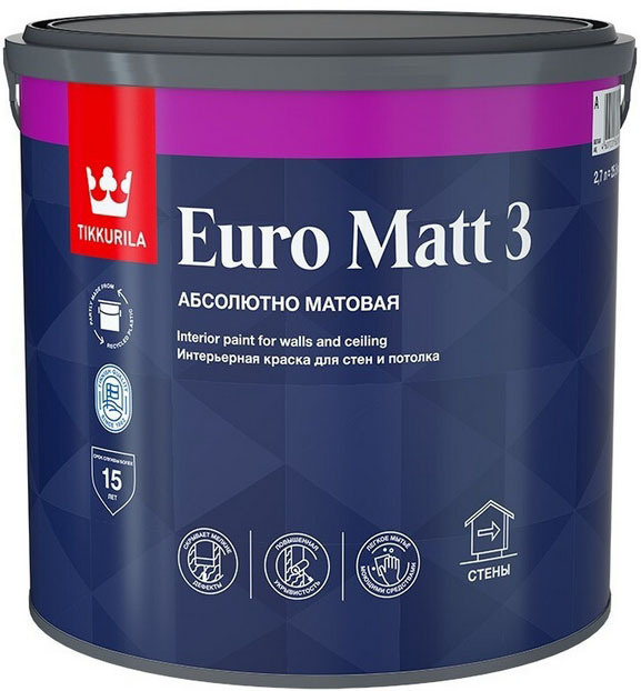 Краска Tikkurila интерьерная_114688 - купить в интернет-магазине OZON ...