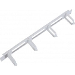 Органайзер кабельный горизонтальный с окнами 19" 1U, 4 кольца - купить ...