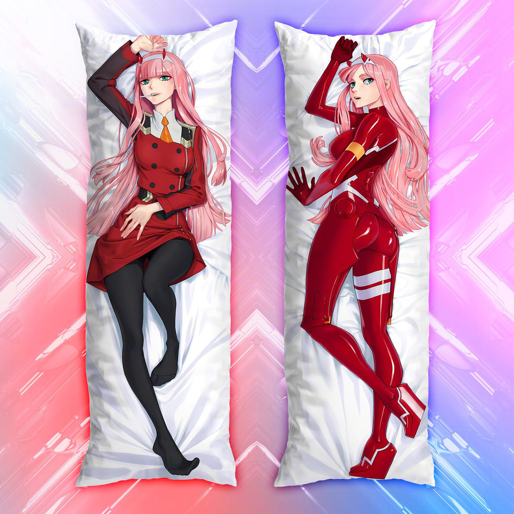 Подушка Дакимакура Зеро Ту 02 Zero Two, 110 см купить на OZON по низкой цене (650313690)