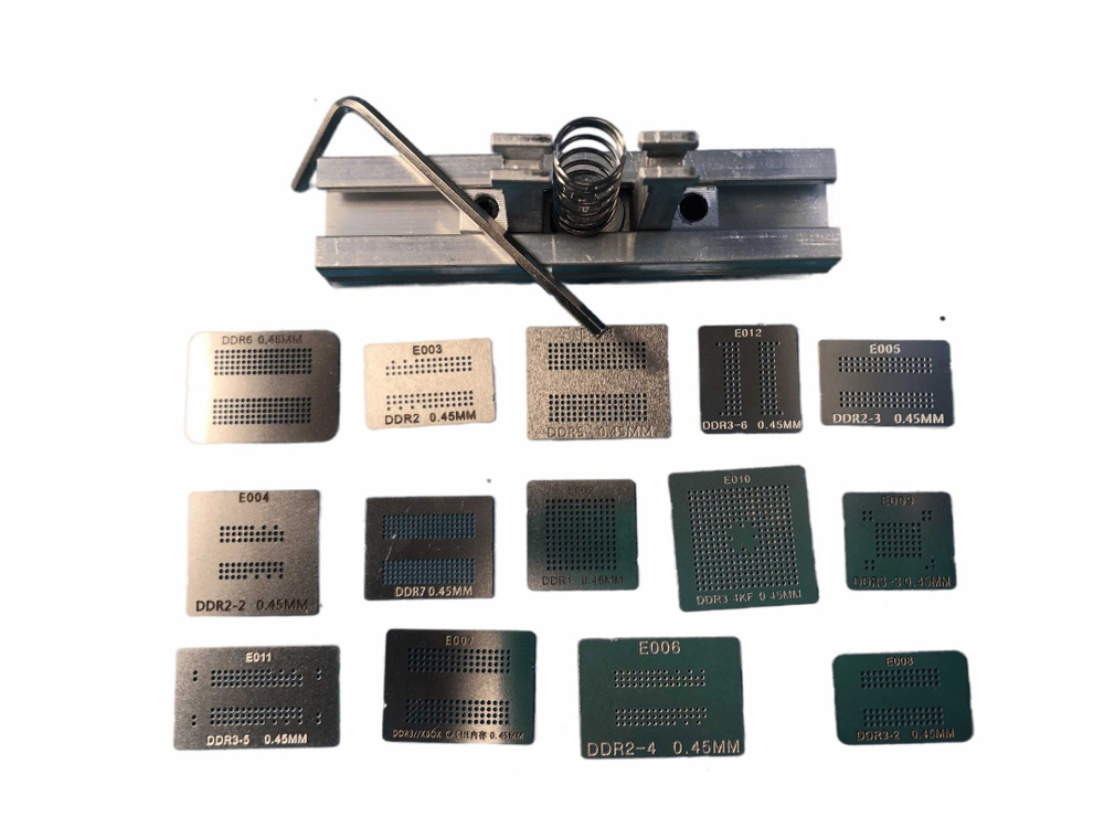 Трафареты для реболлинга Ddr7 Ddr6 Ddr1 Ddr2 Ddr3 Ddr5 Dr2 3 Ddr3 2 Bga станция купить 7684