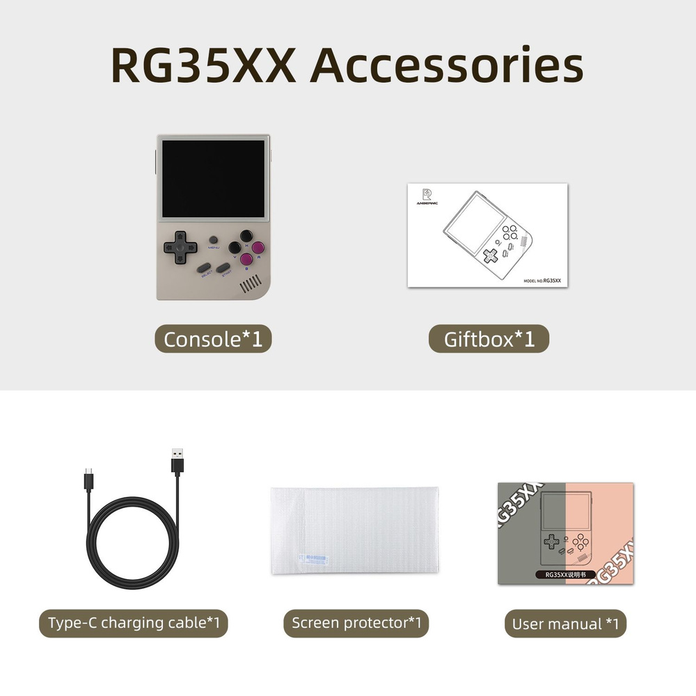 Портативная игровая консоль Ambernick RG35XX mini retro Gmeaboy ...