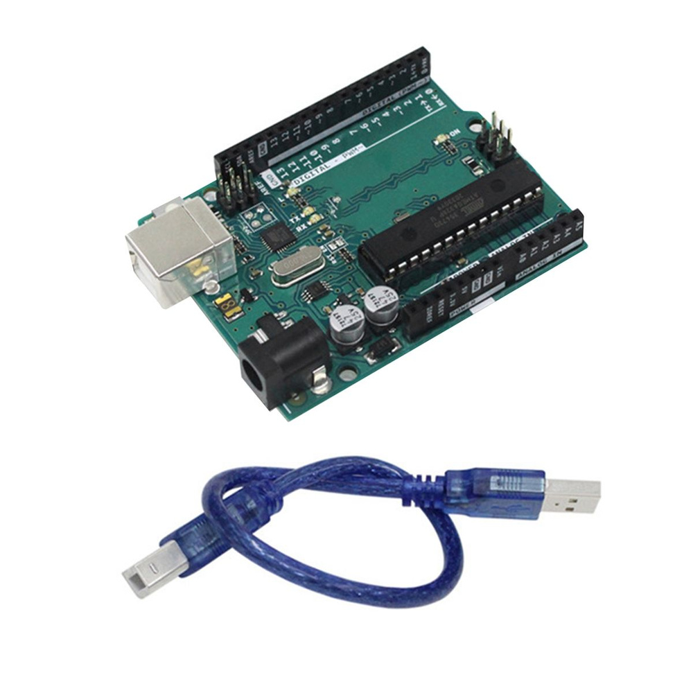 Плата разработки Arduino Uno R3 Atmega328p 32 КБ с кабелем для передачи