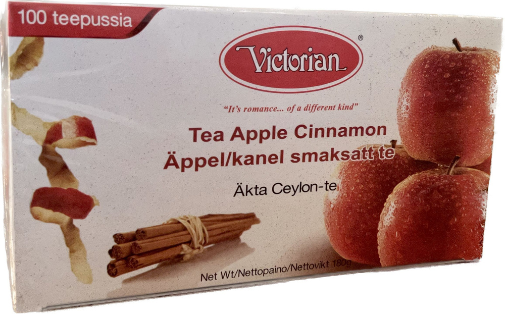 Черный чай Victorian (Яблоко, корица) - 100 пакетиков (Финляндия ...
