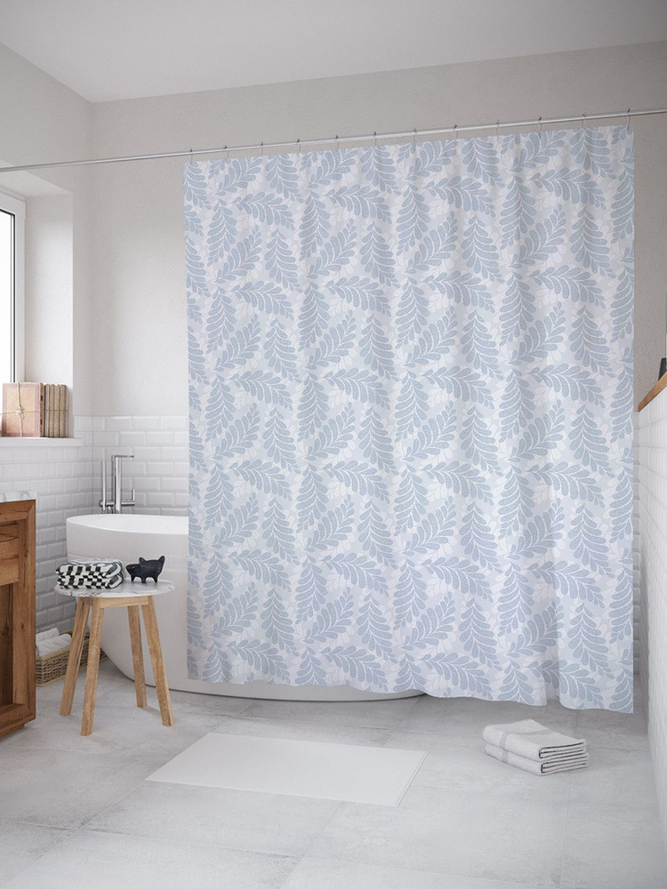 Штора для ванной 200x180 см JoyArty ширма плотные ширина 180 высота 200 для бани санузлов дома ...