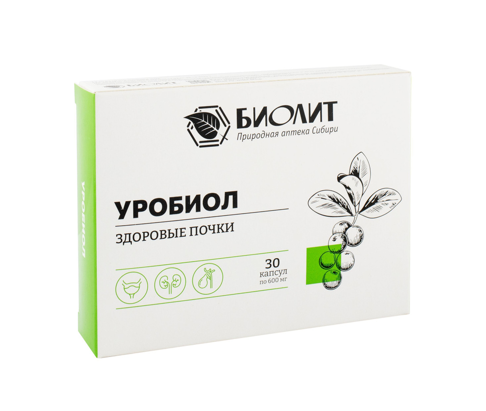 Уробиол БАД, Комплекс растительных экстрактов для почек,30 капсул ...