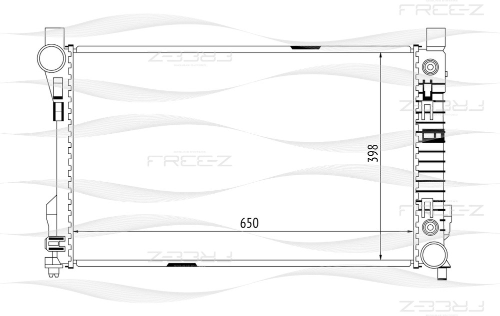 Радиатор системы охлаждения двигателя - FREE-Z арт. KK0154 - купить по ...