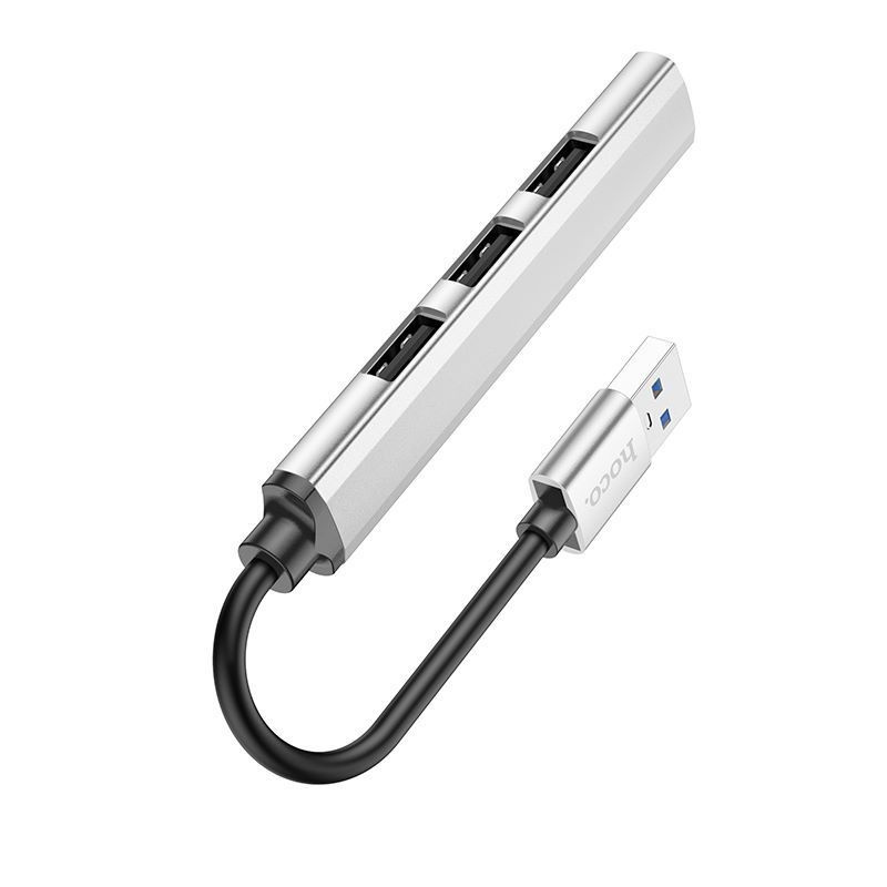 Хаб Адаптер- переходник USB/ Hoco HB26 /4 в 1 adapter USB на USB3.0 ...