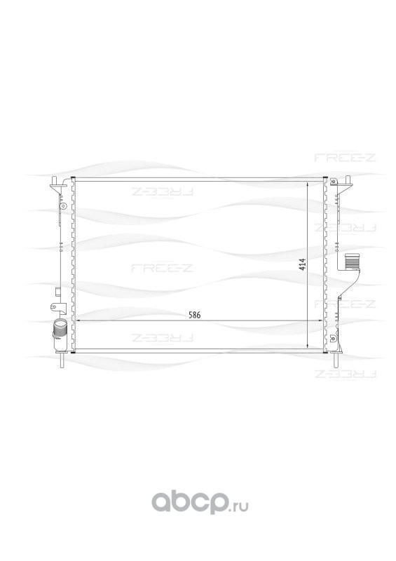 Радиатор RENAULT Duster/Logan/Sandero 08- LADA Largus 12- - FREE-Z арт. KK0180;KK0180 - купить ...