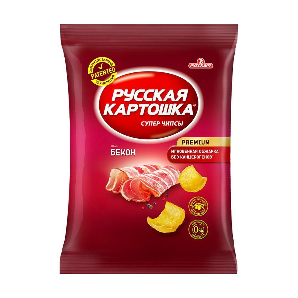 Чипсы "Русская картошка", 120 г, Бекон - купить с доставкой по выгодным ...