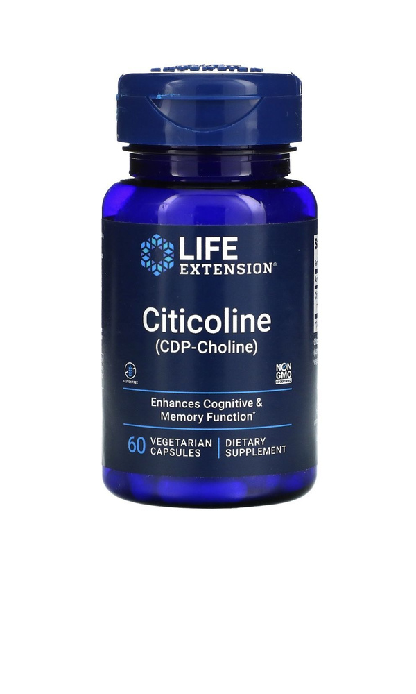 Цитиколин (ЦДФ-Холин) LIFE EXTENSION Citicoline (CDP-Choline) 250 mg 60 ...