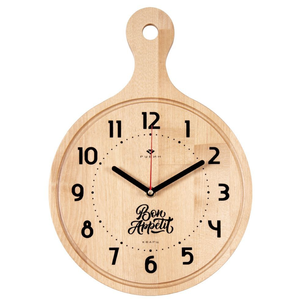 Часы большие настенные деревянные бесшумные разделочная доска купить по низкой цене в