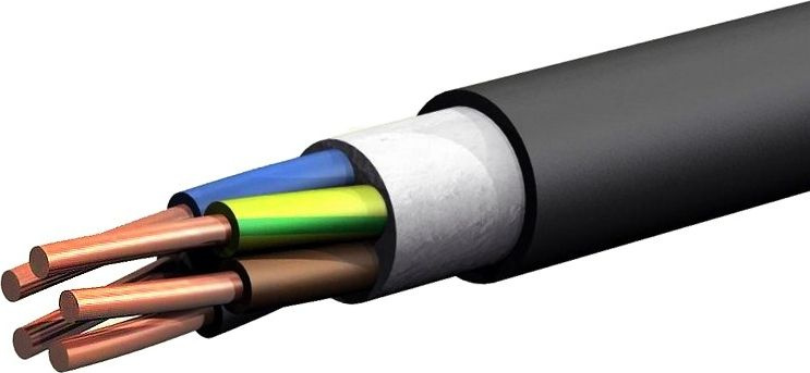 Силовой кабель Цветлит ВВГнг(А)-LSLTx 5х4-0.66 ГОСТ, 00-00140979, 1м / провод (комплект из 2 м ...
