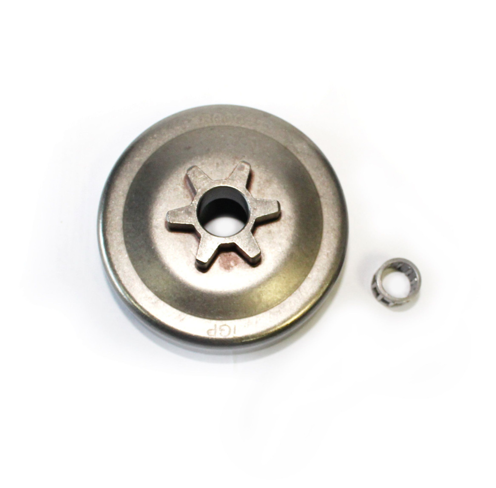 Барабан сцепления/ звездочка ведущая 3/8-P6T с подшипником для бензопил ...