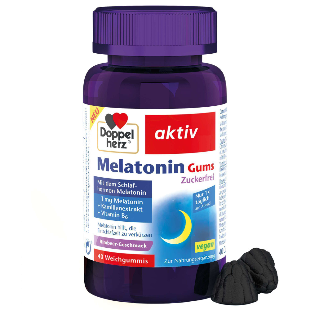 Мелатонин для сна и Витамин B6, Doppelherz Sleep Gummies with Melatonin ...