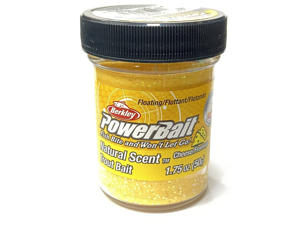 Паста Berkley PowerBait Natural Scent Trout Bait 50 gr Cheese Glitter ...