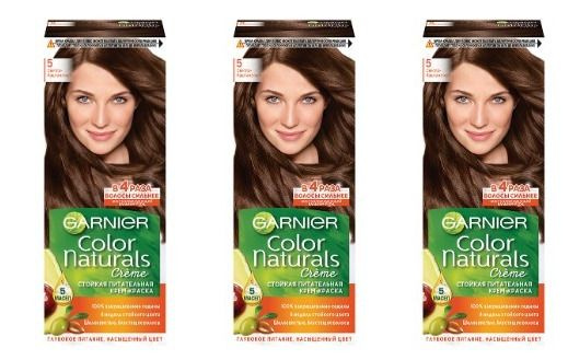 Garnier Color Naturals крем-краска для волос №5 Светло-каштановый 3 ...