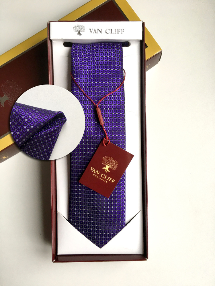 VAN CLIFF Набор галстук + аксессуар купить на OZON по низкой цене ...