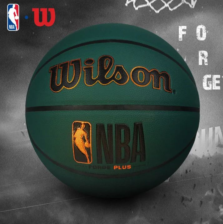 Мяч баскетбольный Wilson NBA Forge Plus Ball, 7 размер, зеленый купить ...