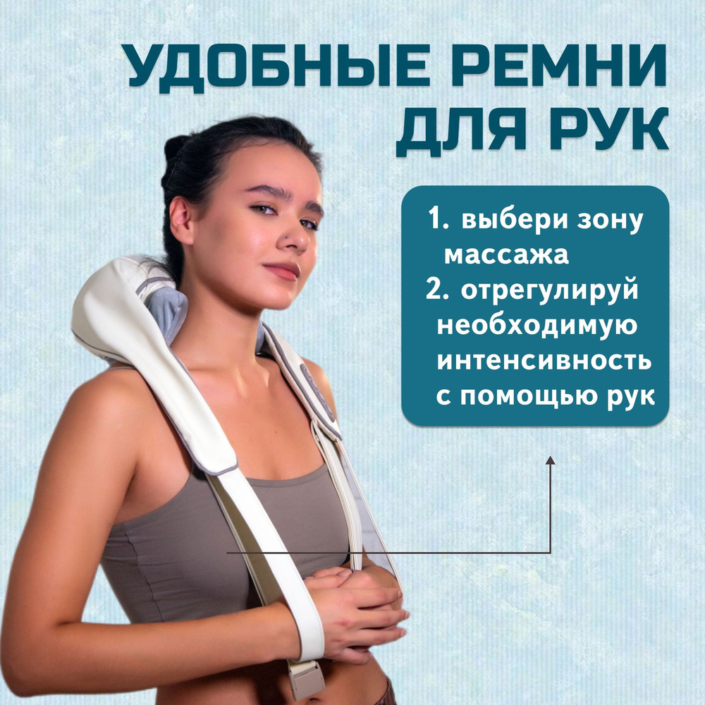 Массажер мануальный премиум для шеи и плеч , ног спины, поясницы, тела ...