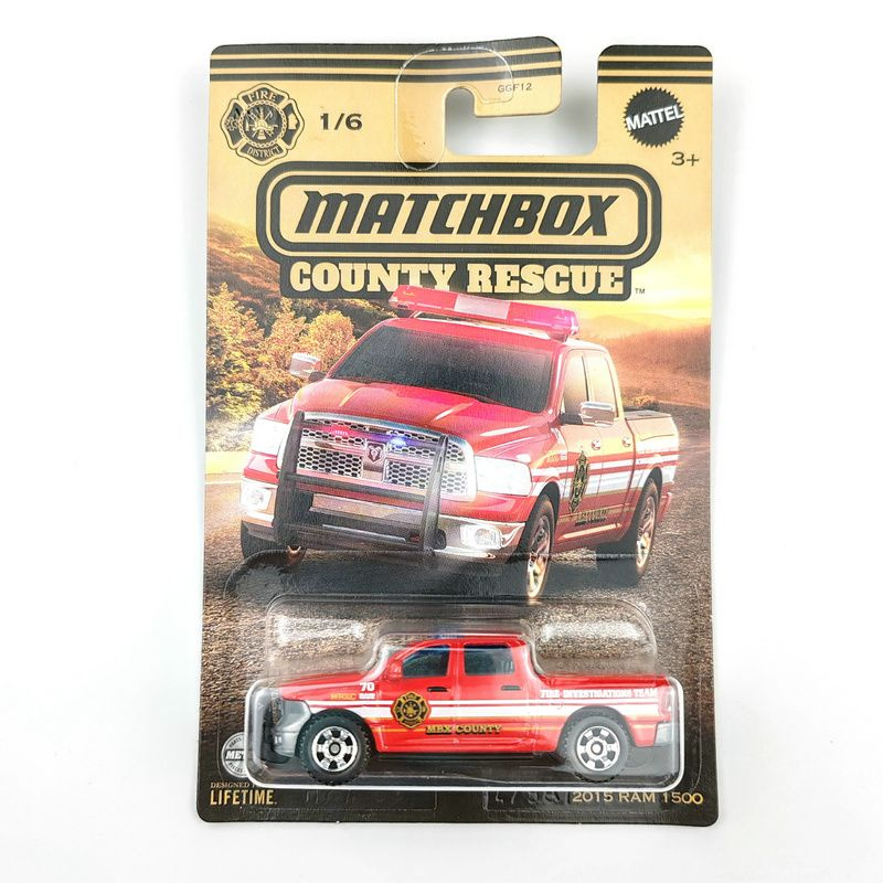 Машинка коллекционная 2024 Matchbox "County Rescue" 2015 RAM 1500 ...