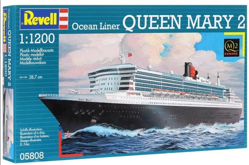 Сборная модель Машинка Revell-005808 1/1200 Queen Mary 2 Large Luxury ...